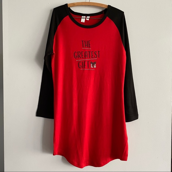 Intimates & Sleepwear | Womens Lissome Holiday Sleep Shirt Nightgown ...